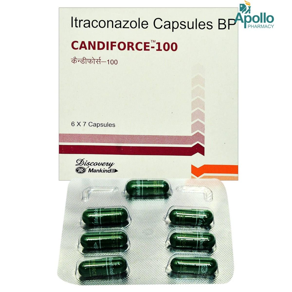 Candiforce 100 Capsule 7's Price, Uses, Side Effects, Composition ...