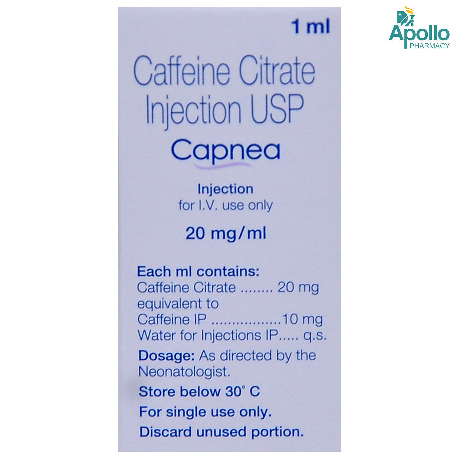 Capnea Injection 1 ml Price, Uses, Side Effects, Composition - Apollo ...