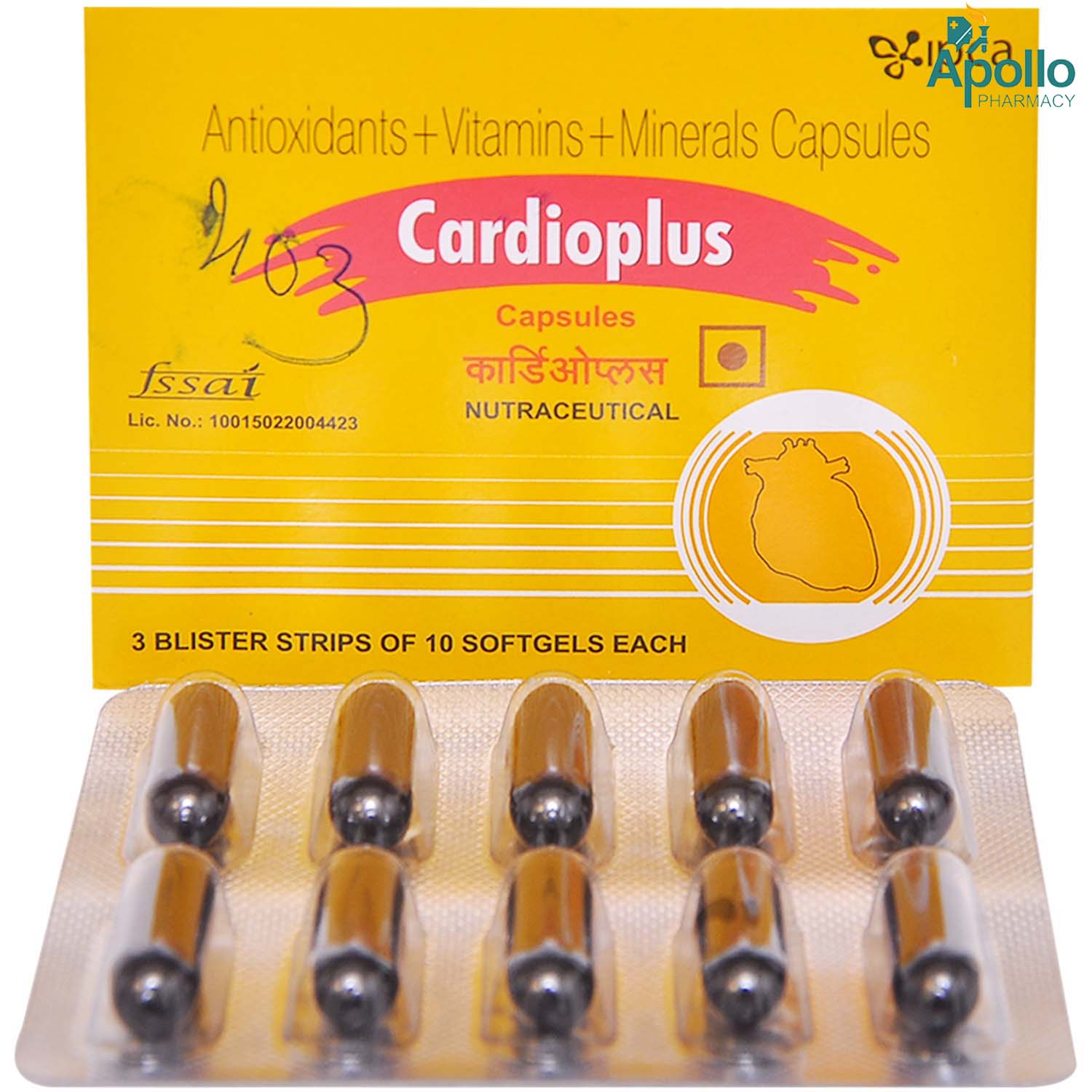 Cardioplus Capsule 10's Price, Uses, Side Effects, Composition - Apollo ...