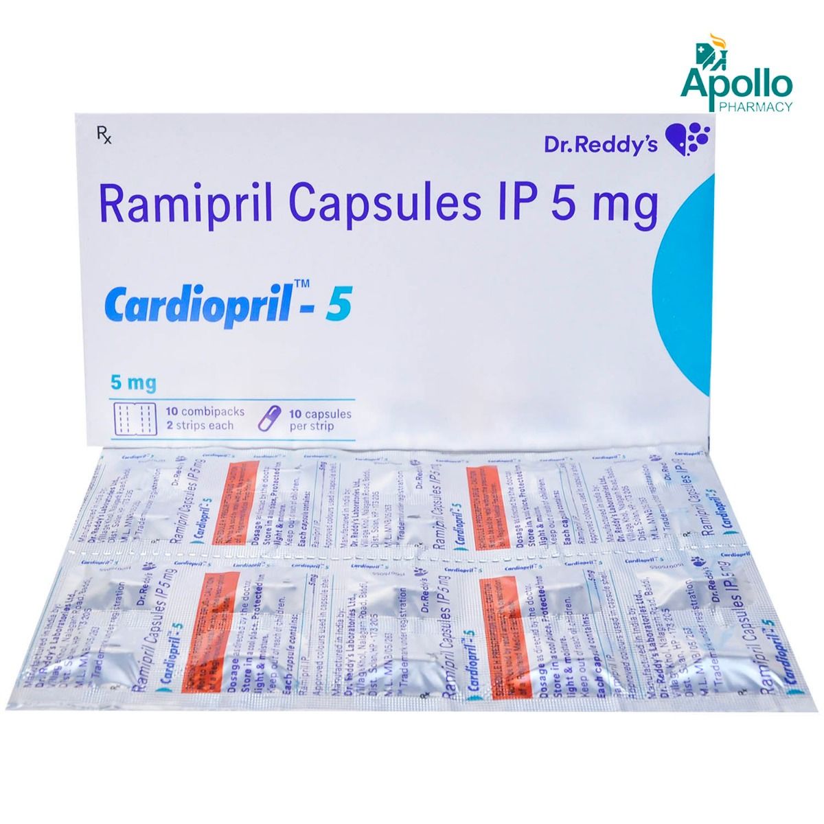Cardiopril 5 Capsule | Uses, Side Effects, Price | Apollo Pharmacy