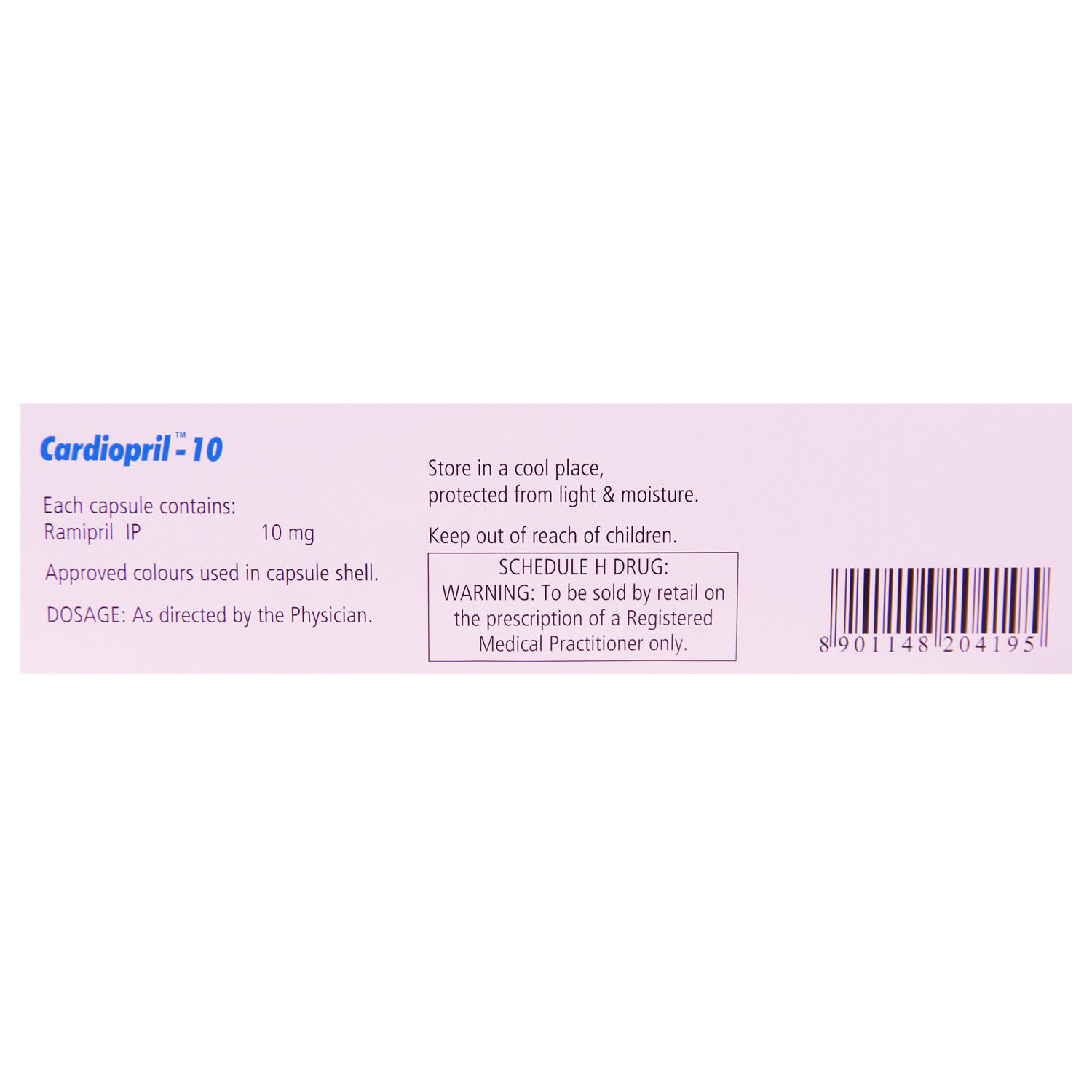 Cardiopril-10 Capsule 10's Price, Uses, Side Effects, Composition ...