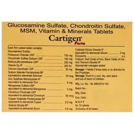 Cartigen Forte Tablet | Uses, Side Effects, Price | Apollo Pharmacy