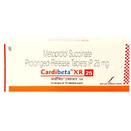 Cardibeta XR 25 Tablet | Uses, Side Effects, Price | Apollo Pharmacy