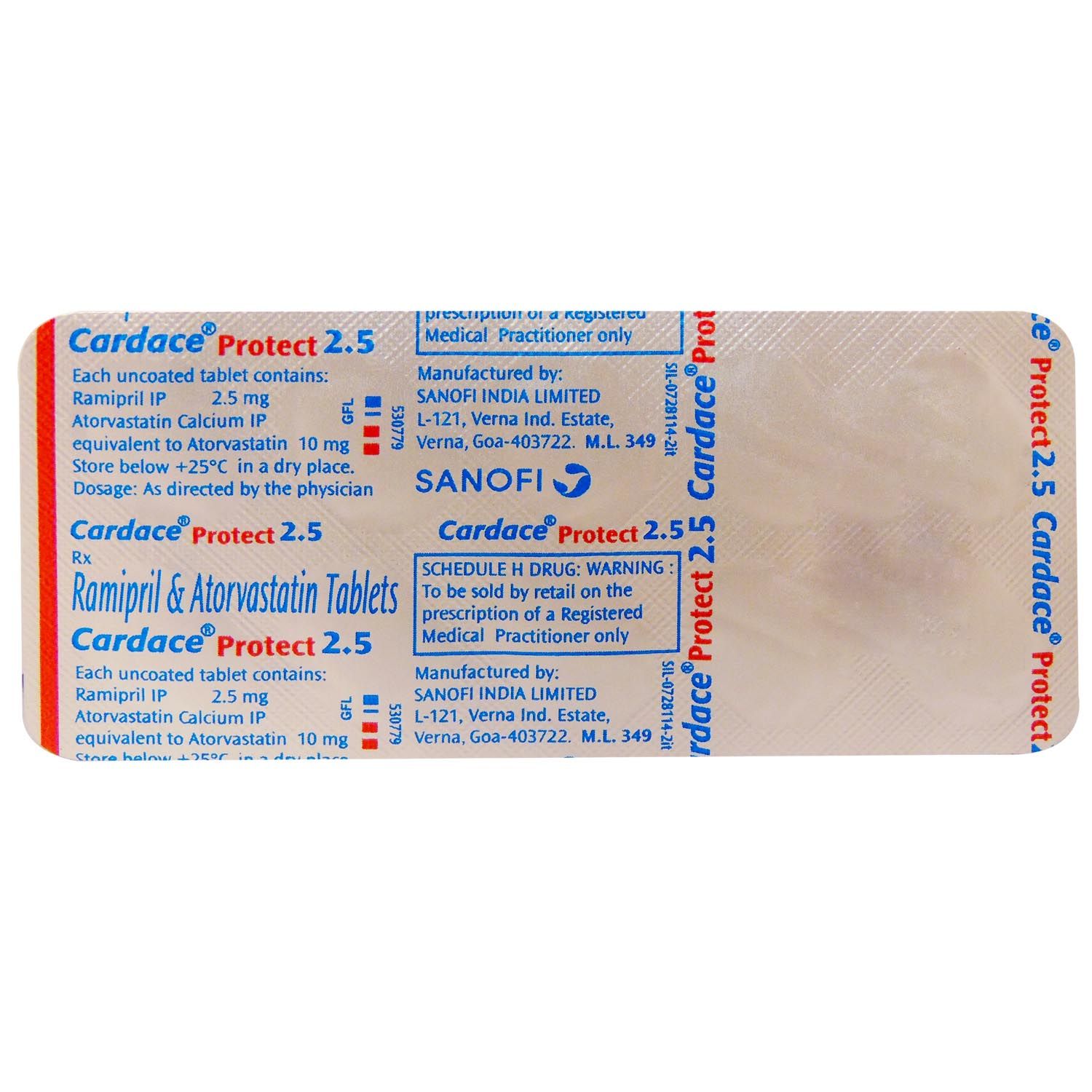Cardace Protect 2.5 Tablet 10's Price, Uses, Side Effects, Composition ...