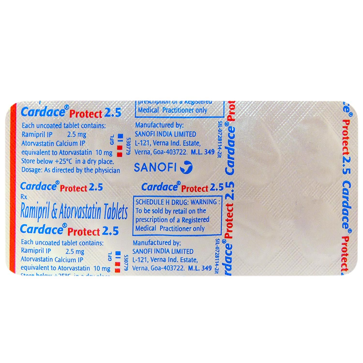 Cardace Protect 2.5 Tablet | Uses, Side Effects, Price | Apollo Pharmacy