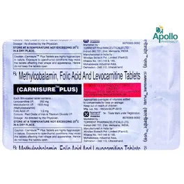 Carnisure Plus Tablet | Uses, Side Effects, Price | Apollo Pharmacy