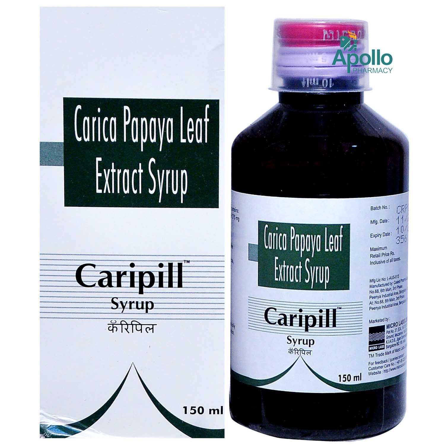 Caripill Syrup 150 ml Price, Uses, Side Effects, Composition - Apollo ...