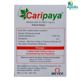 Buy Caripaya Tablet | 19 Minutes Delivery | Apollo Pharmacy