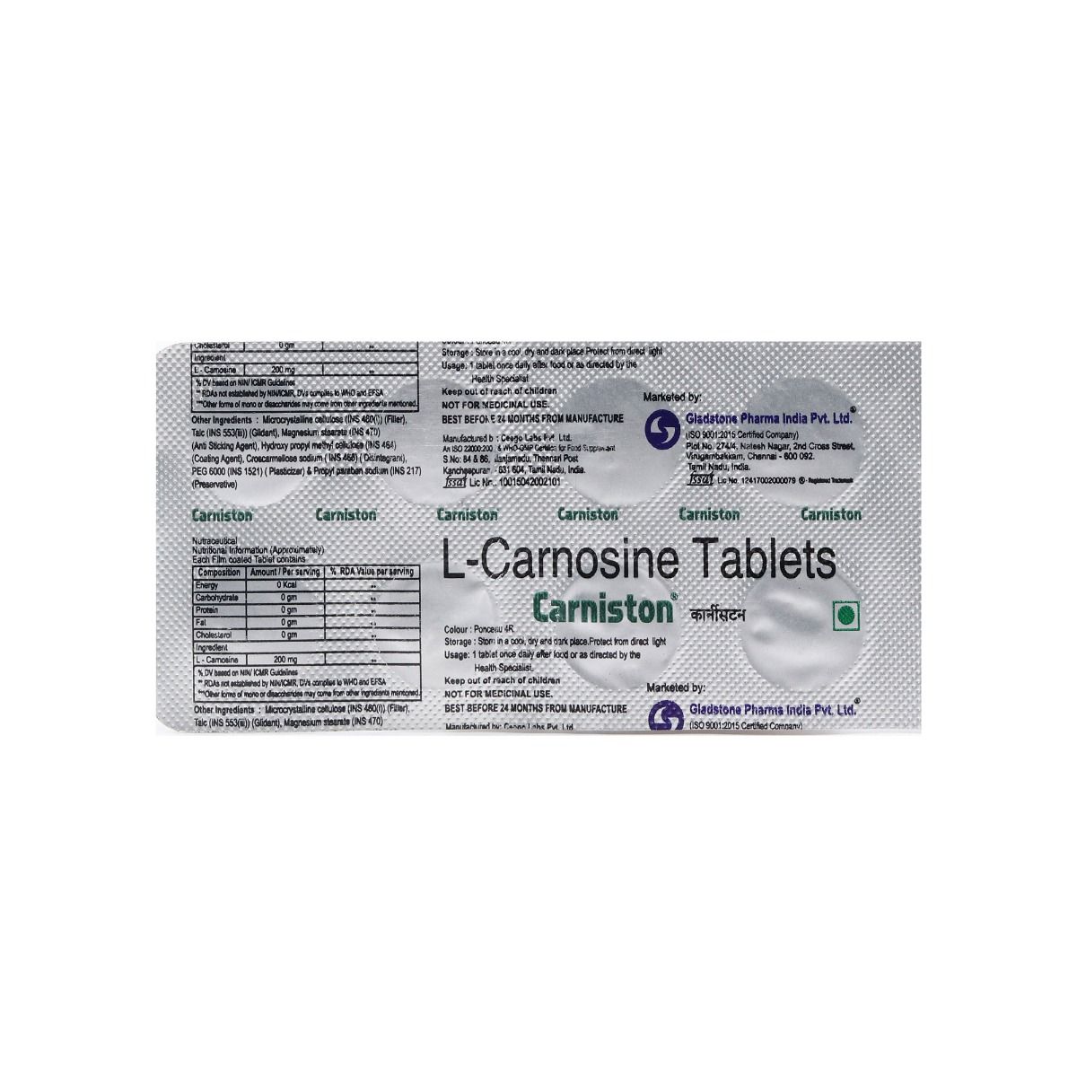 Carniston 200mg Tablet 10s Price, Uses, Side Effects, Composition ...