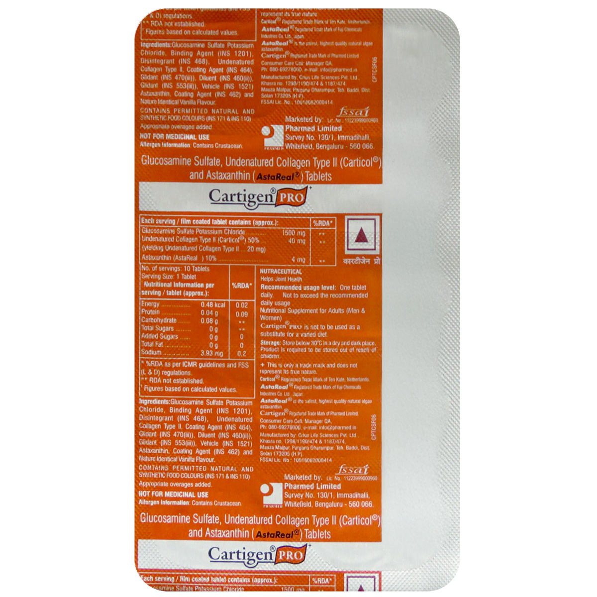 Cartigen Pro Tablet | Uses, Side Effects, Price | Apollo Pharmacy