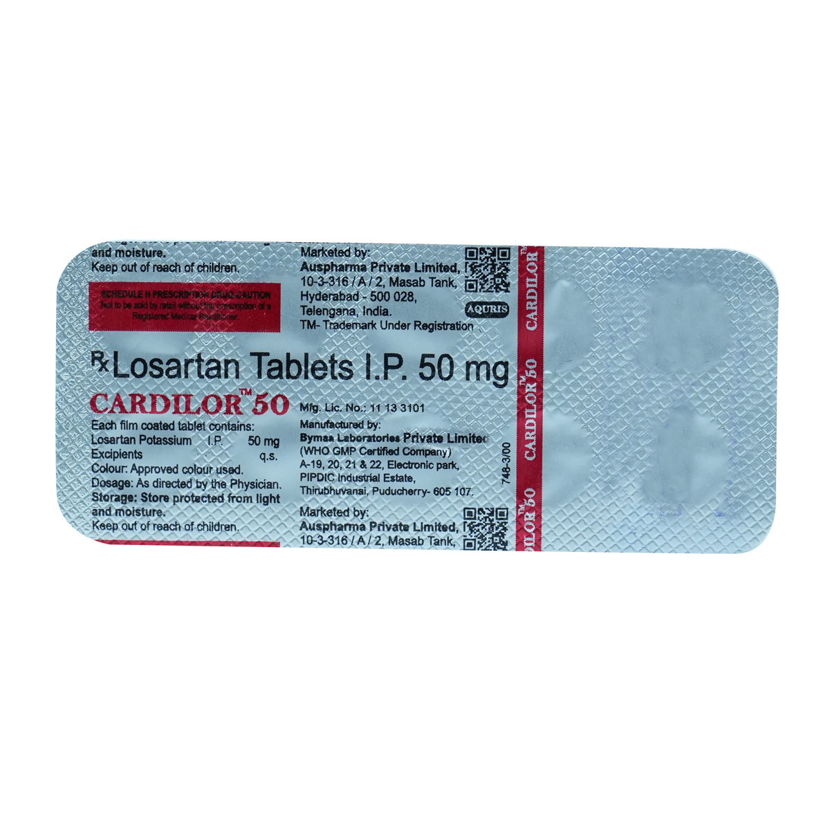 Cardilor 50 Tablet 10's Price, Uses, Side Effects, Composition - Apollo ...