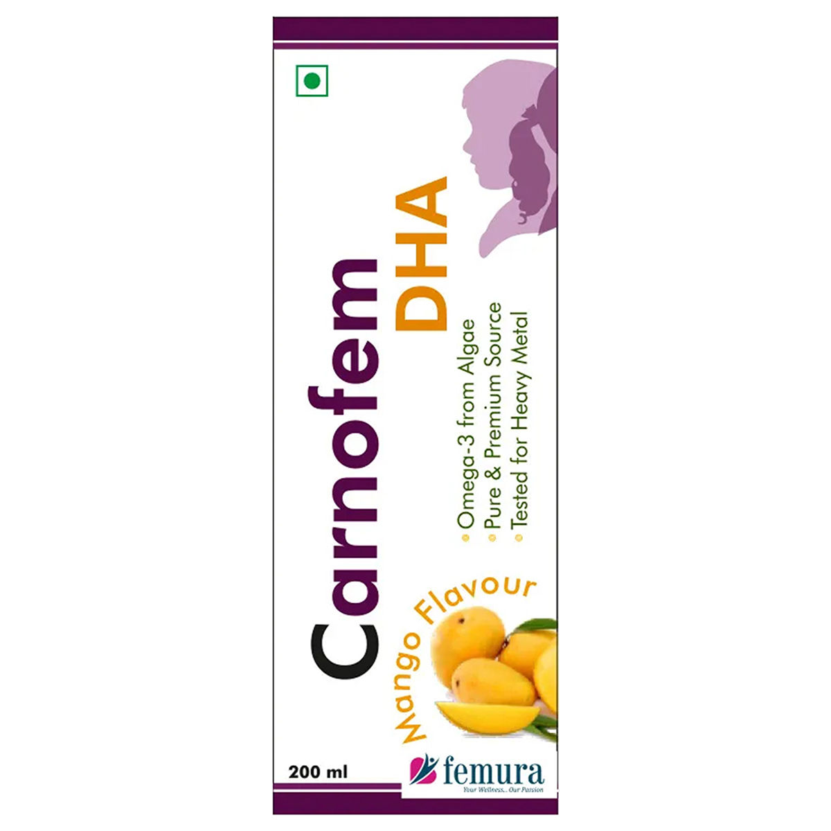 Buy Carnofem DHA Mango Flavour Syrup | 19 Minutes Delivery | Apollo ...