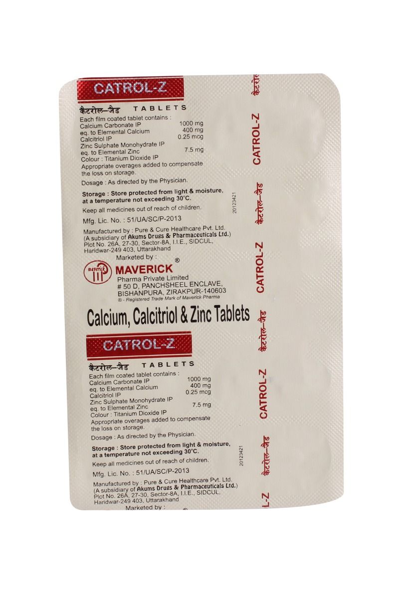 Catrol-Z Tablet | Uses, Side Effects, Price | Apollo Pharmacy