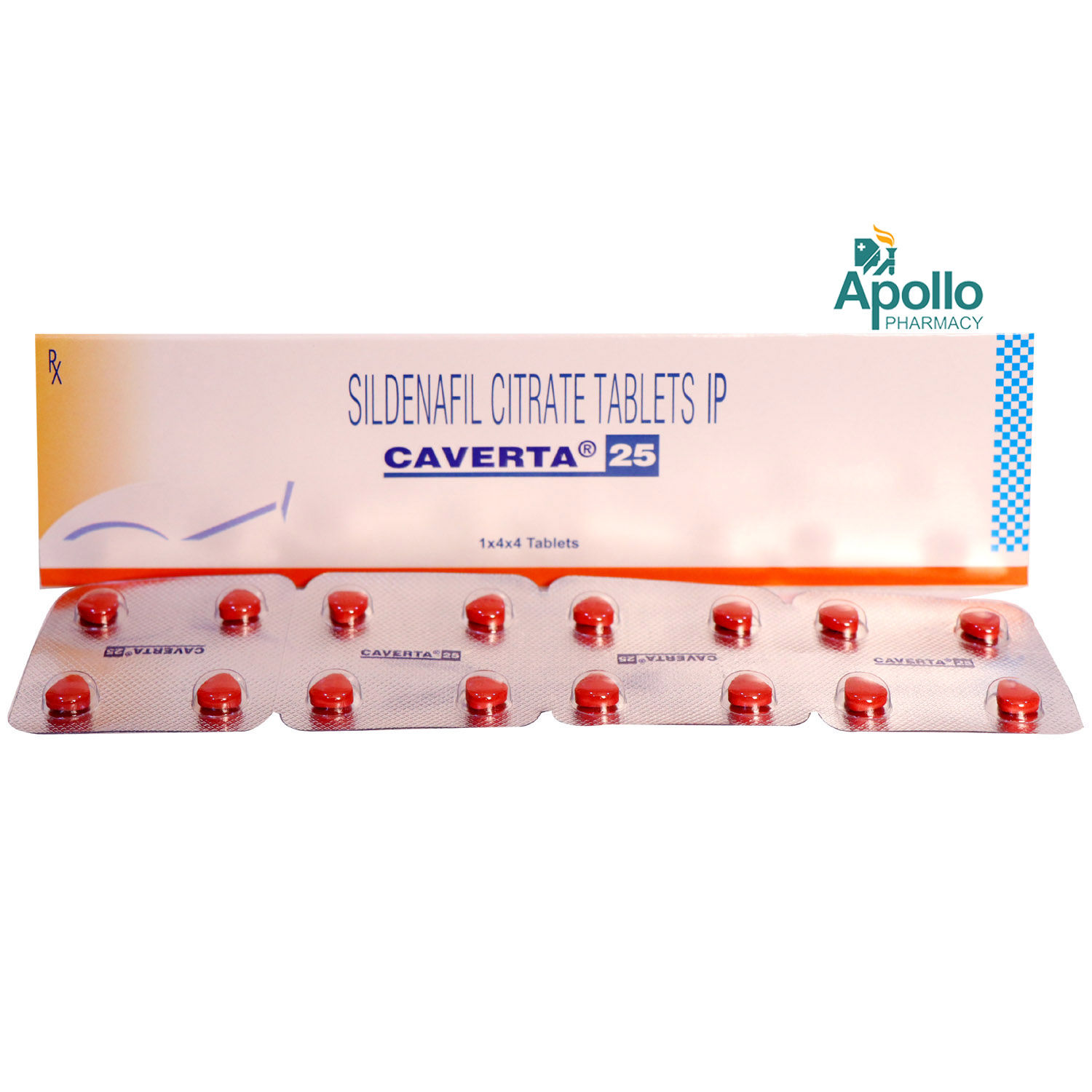 Caverta 25 Tablet 4's Price, Uses, Side Effects, Composition - Apollo ...
