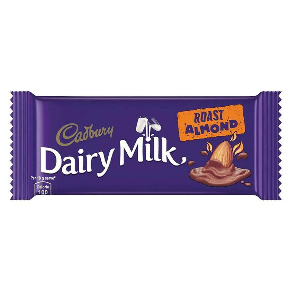Buy Cadbury Dairy Milk Roast Almond Chocolate, 36 gm | 19 Minutes ...
