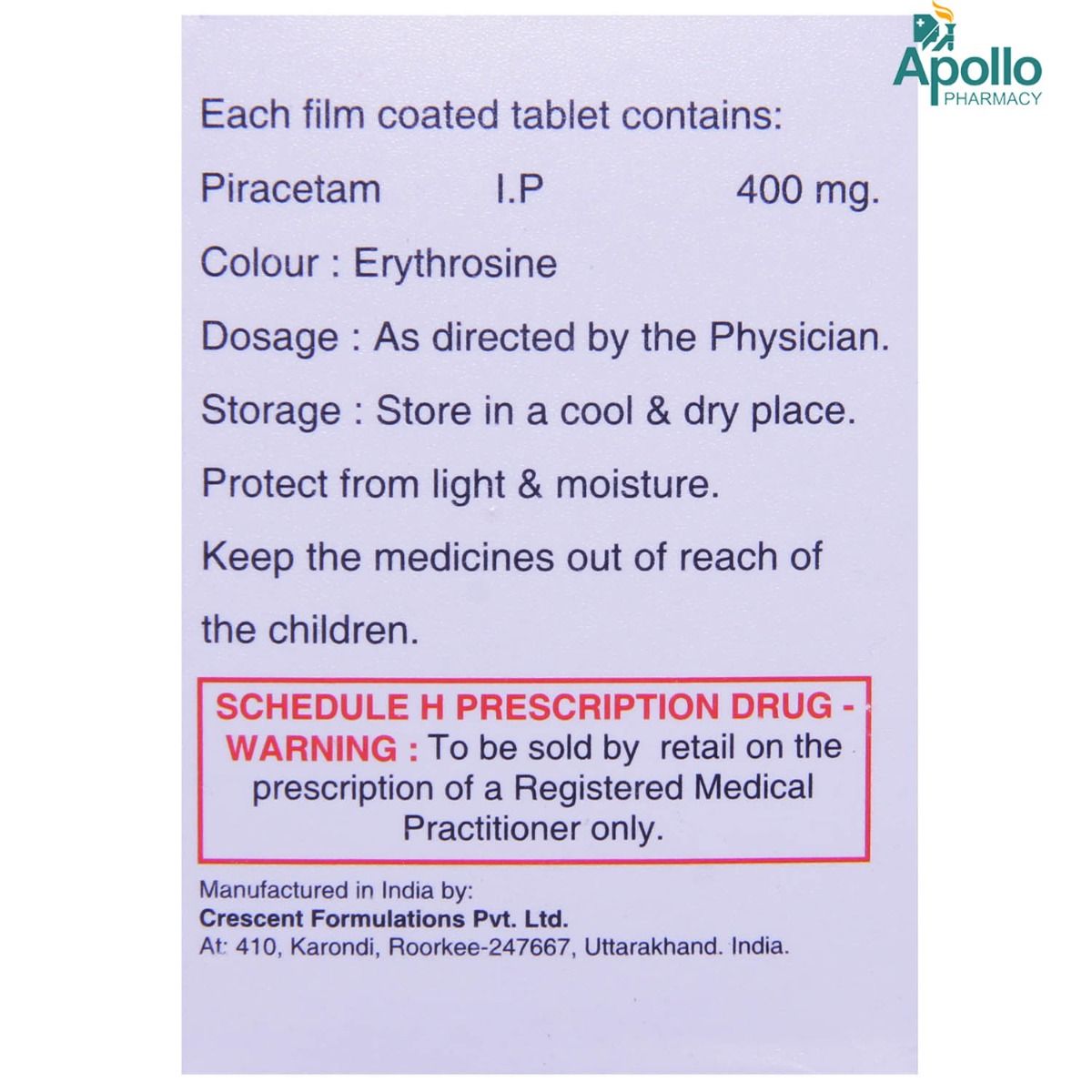 Ceact 400 mg Tablet 10's Price, Uses, Side Effects, Composition ...