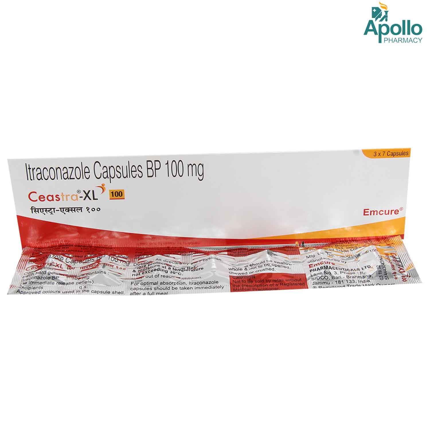 Ceastra-XL 100 Capsule 7's Price, Uses, Side Effects, Composition ...