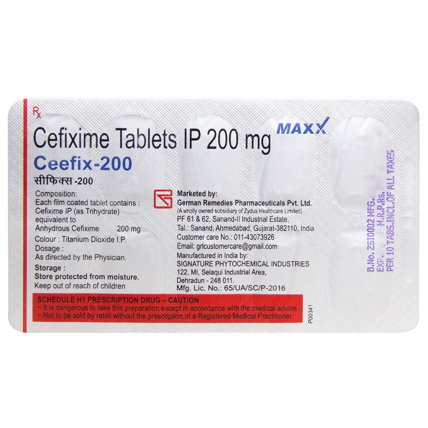 Ceefix-200 Tablet 10's Price, Uses, Side Effects, Composition - Apollo ...