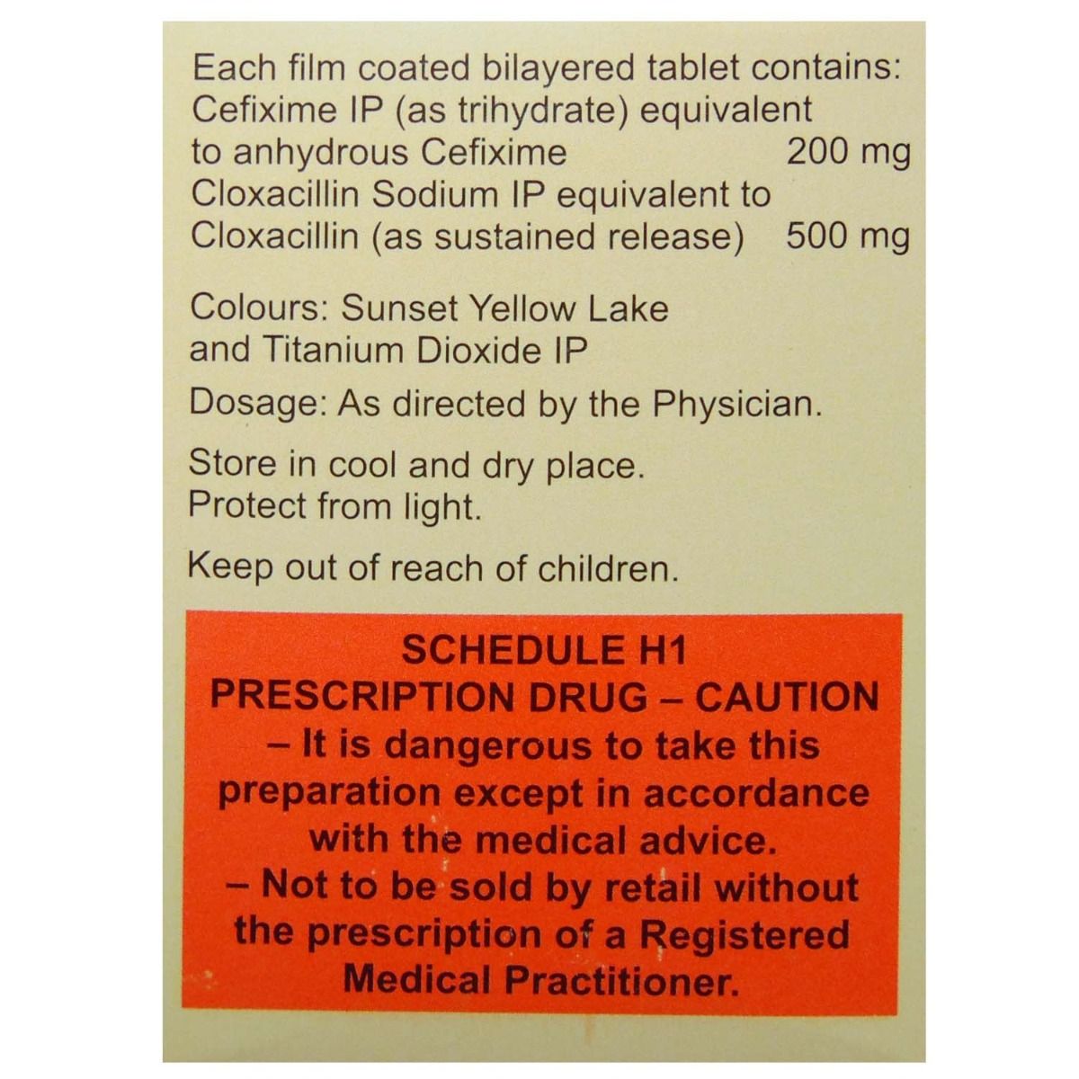 Cefolac XL 200 mg Tablet | Uses, Side Effects, Price | Apollo Pharmacy