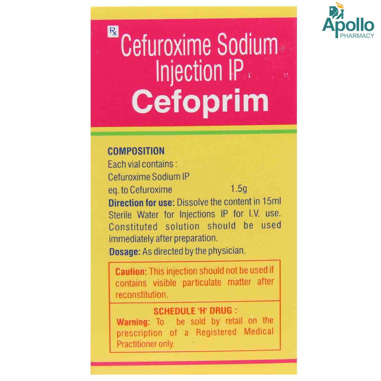 CEFOPRIM VAIL INJECTION 1.5GM Price, Uses, Side Effects, Composition ...