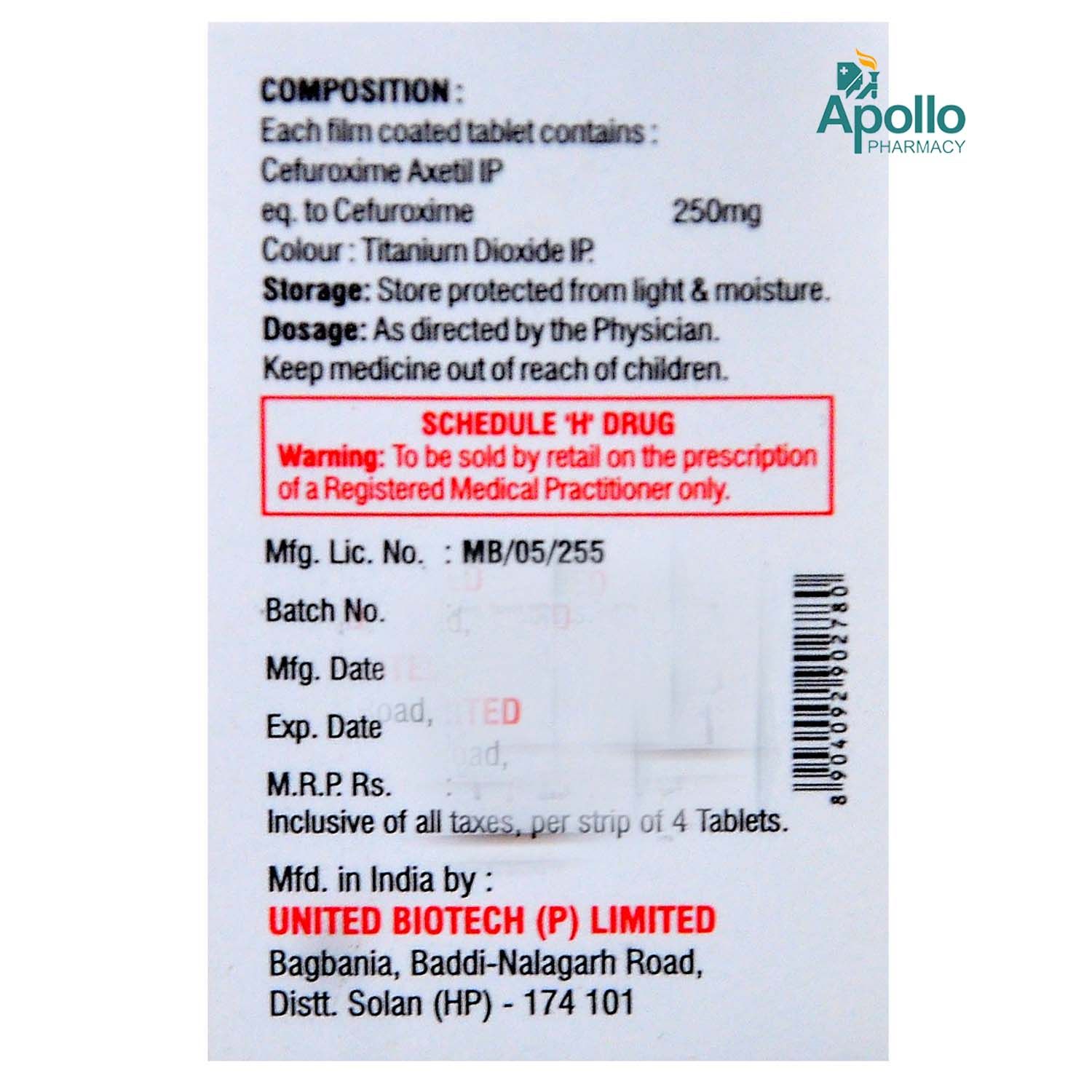 CEFOPRIM 250MG TABLET Price, Uses, Side Effects, Composition - Apollo ...