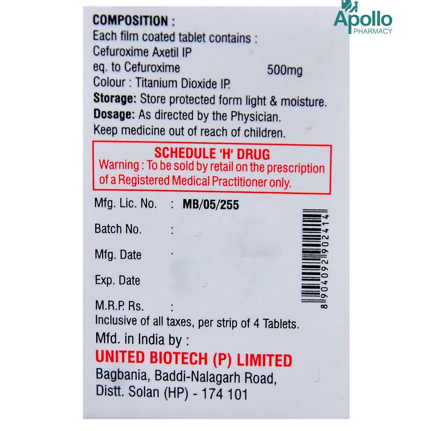 Cefoprim 500 Tablet 4's Price, Uses, Side Effects, Composition - Apollo ...