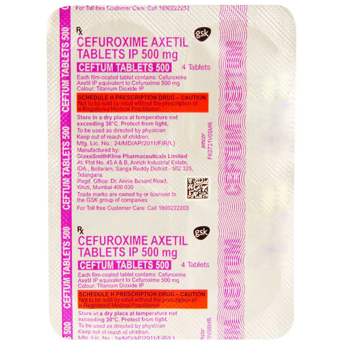 Ceftum 500 Tablet 4's Price, Uses, Side Effects, Composition - Apollo ...