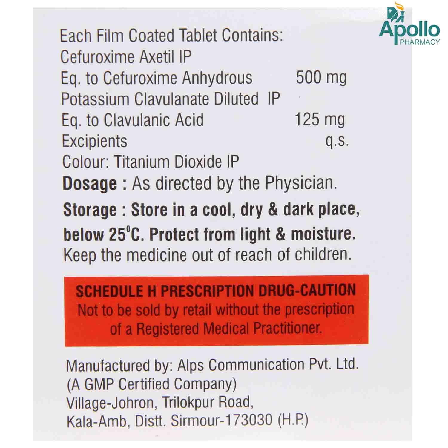 Cefovault CV Tablet 6's Price, Uses, Side Effects, Composition - Apollo ...