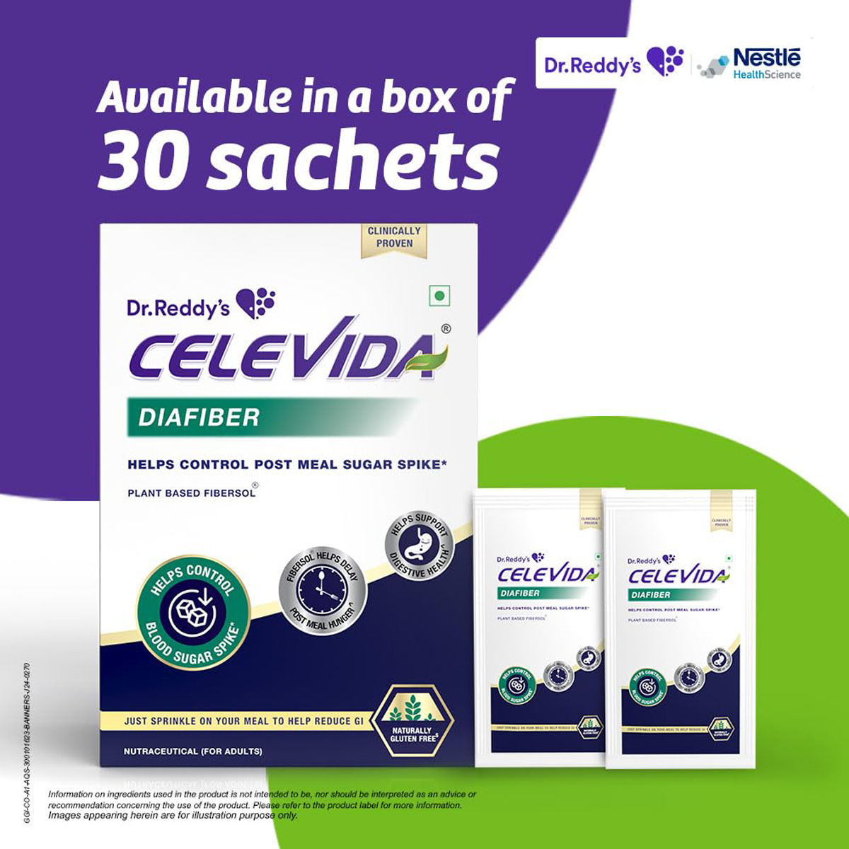 Buy Celevida Diafiber for Adults Powder, 12gm x 30 Sachets | 19 Minutes ...