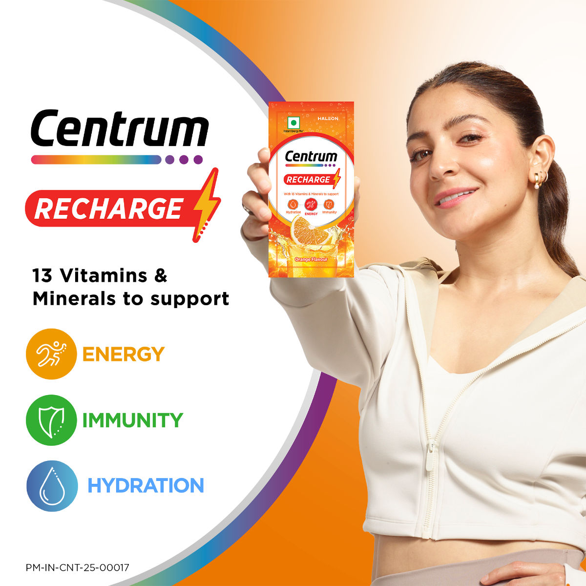 Buy Centrum Recharge Orange Flavour for Adult, 30 gm (6x5gm Sachet ...