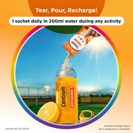 Buy Centrum Recharge Orange Flavour for Adult, 30 gm (6x5gm Sachet ...