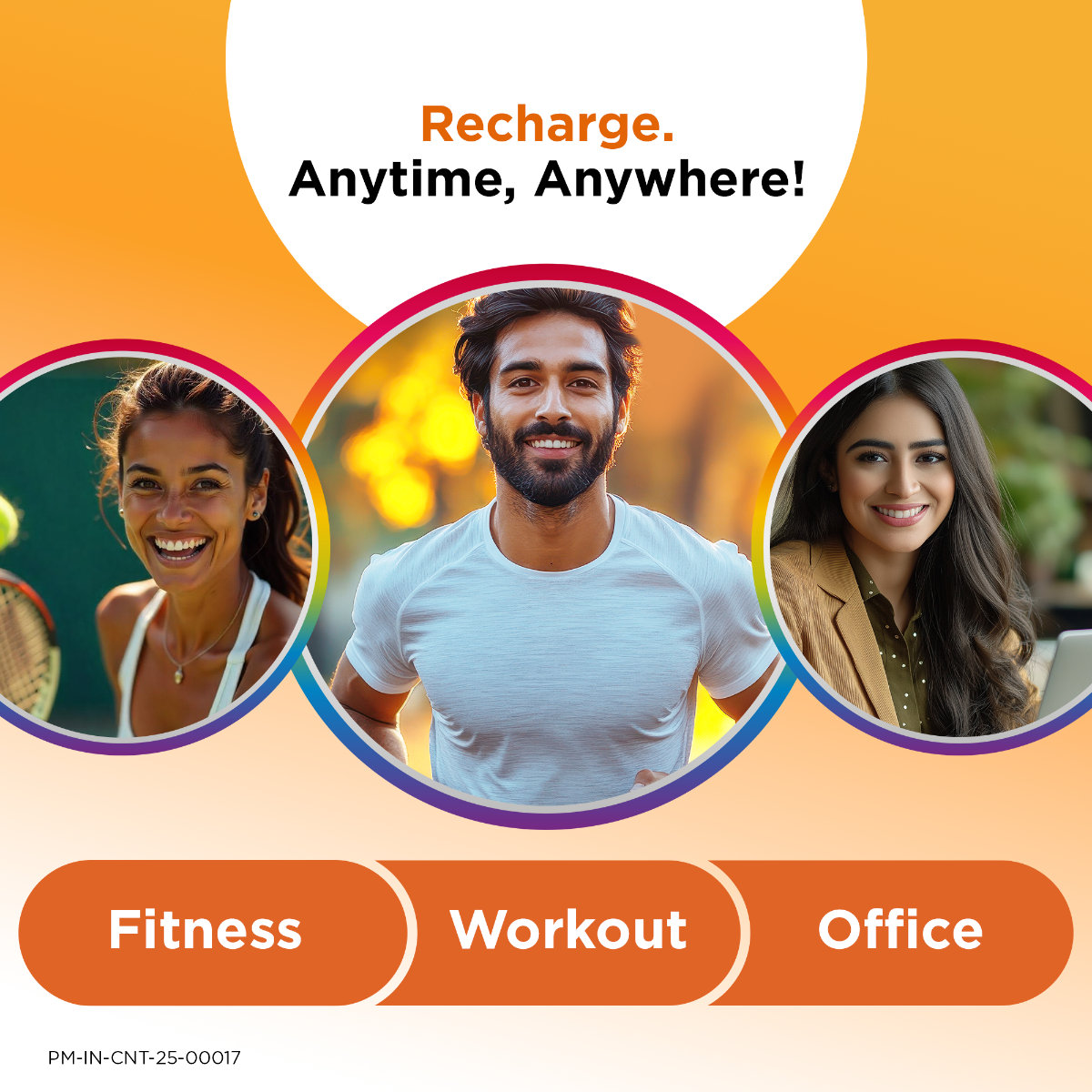 Buy Centrum Recharge Orange Flavour for Adult, 30 gm (6x5gm Sachet ...