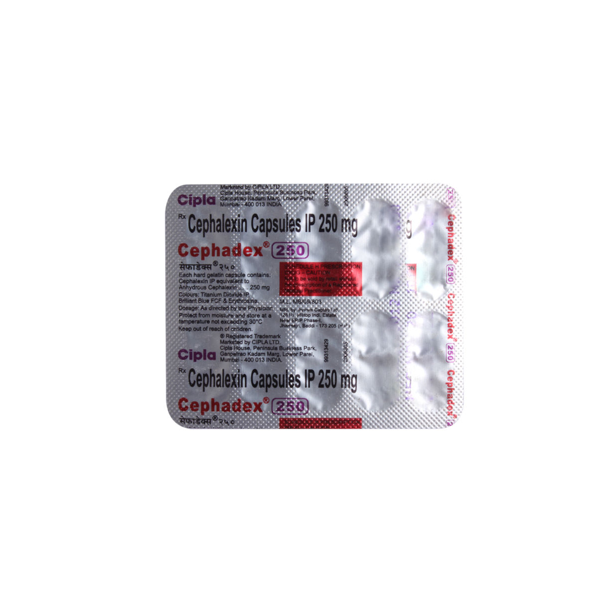 Cephadex 250 mg Tablet 10's Price, Uses, Side Effects, Composition ...