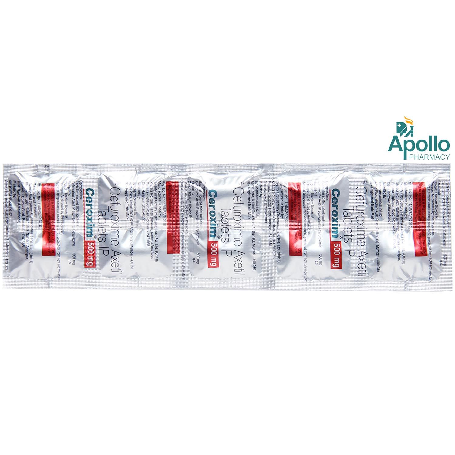 Ceroxim 500 mg Tablet 10's Price, Uses, Side Effects, Composition ...