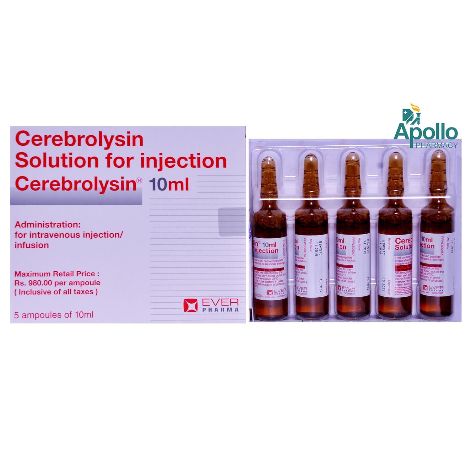 Cerebrolysin Injection | Uses, Side Effects, Price | Apollo Pharmacy