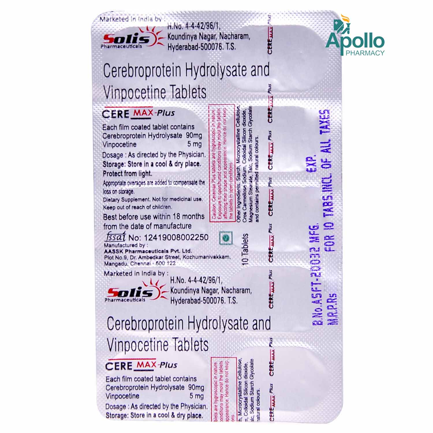 Ceremax-Plus Tablet 10's Price, Uses, Side Effects, Composition ...