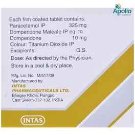 Cetadom Tablet | Uses, Side Effects, Price | Apollo Pharmacy