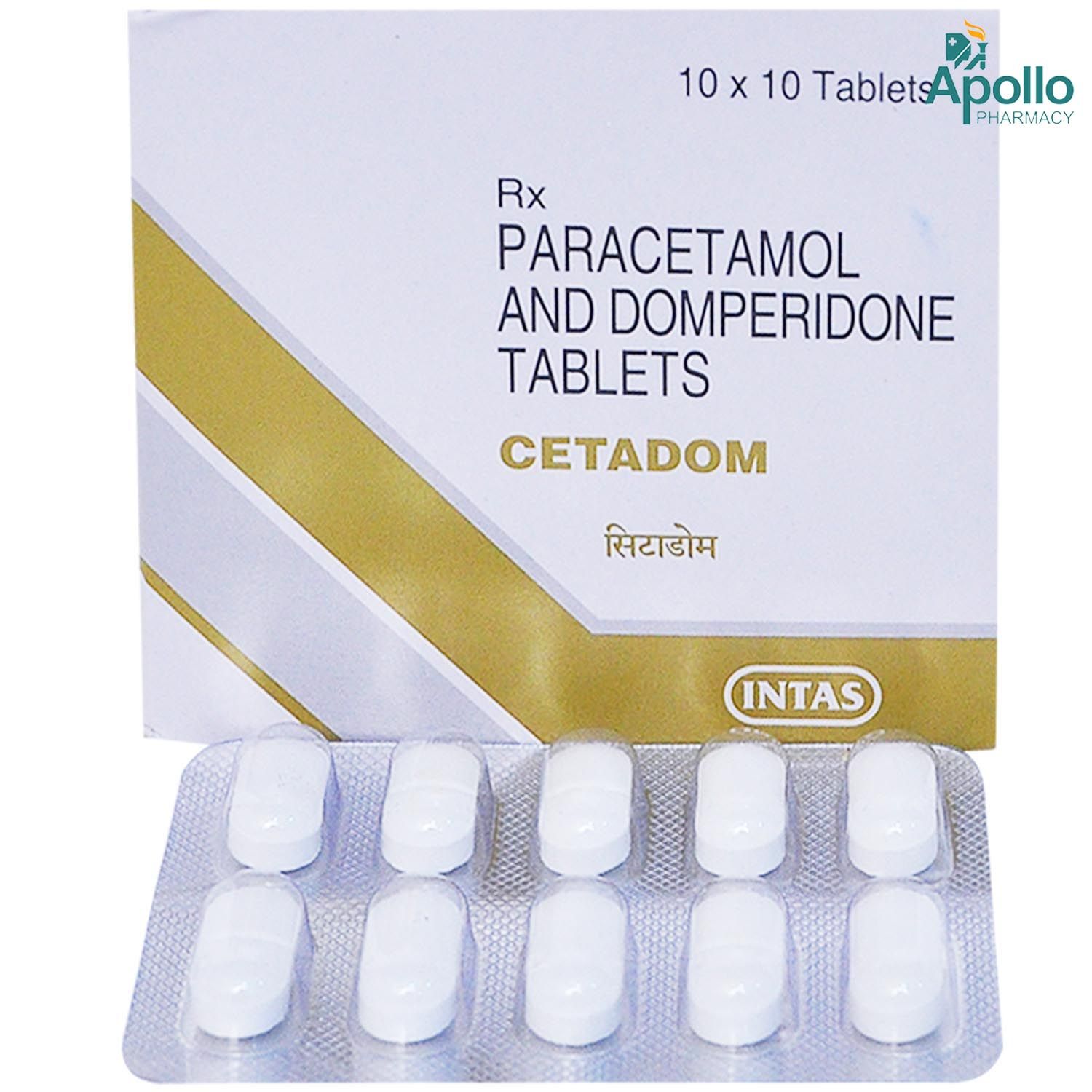 Cetadom Tablet 10's Price, Uses, Side Effects, Composition - Apollo ...