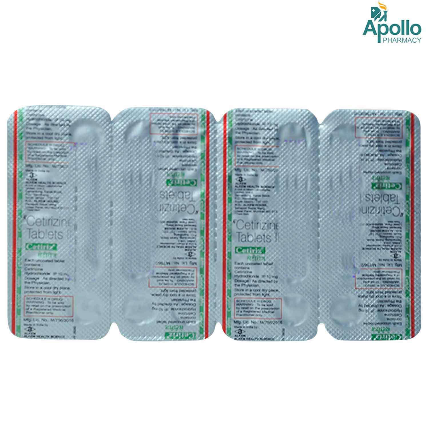 Cetiriz Tablet 10's Price, Uses, Side Effects, Composition - Apollo ...
