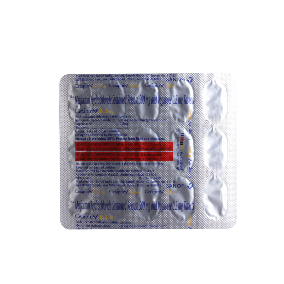 Cetapin V 0.2 Tablet 10's Price, Uses, Side Effects, Composition ...