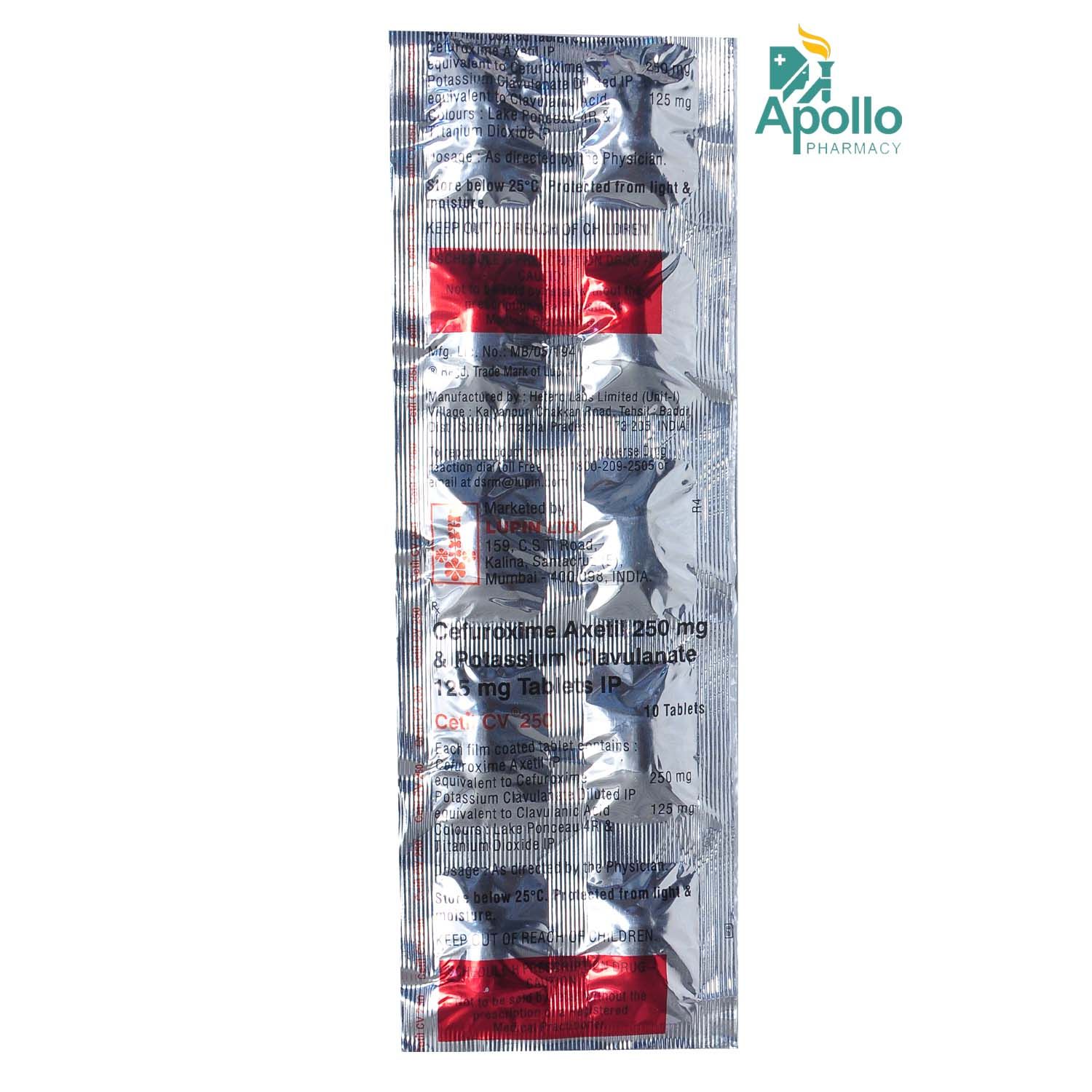 Cetil CV 250 Tablet 10's Price, Uses, Side Effects, Composition ...