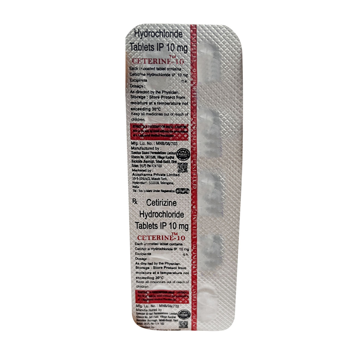 Ceterine-10 Tablet | Uses, Side Effects, Price | Apollo Pharmacy