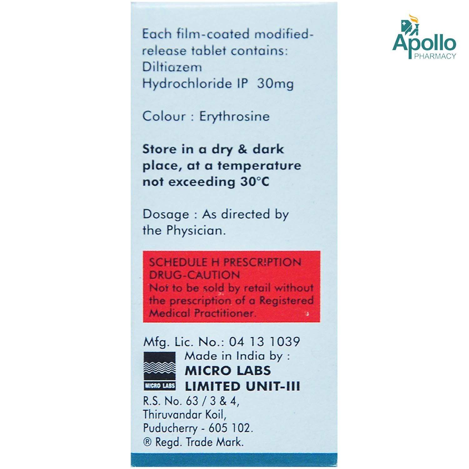 Channel 30 Tablet 10's Price, Uses, Side Effects, Composition - Apollo ...