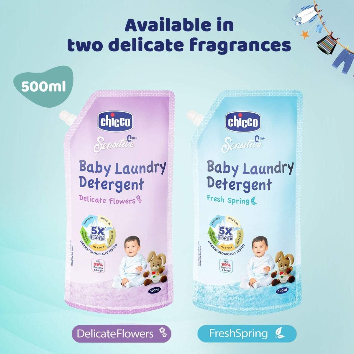 Chicco Baby Laundry Detergent Fresh Spring Liquid, 500 ml Price, Uses ...