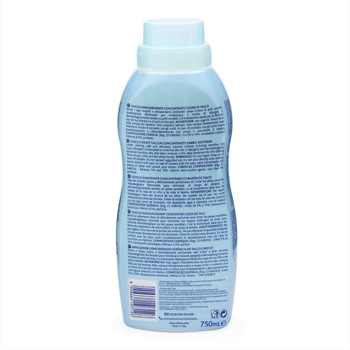 Chicco Sensitive Sweet Talcum Softener, 750 ml Price, Uses, Side ...