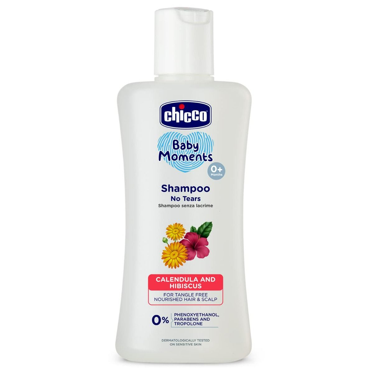 Buy Chicco Baby Moments Calendula & Hibiscus No Tears Shampoo, 100 ml ...