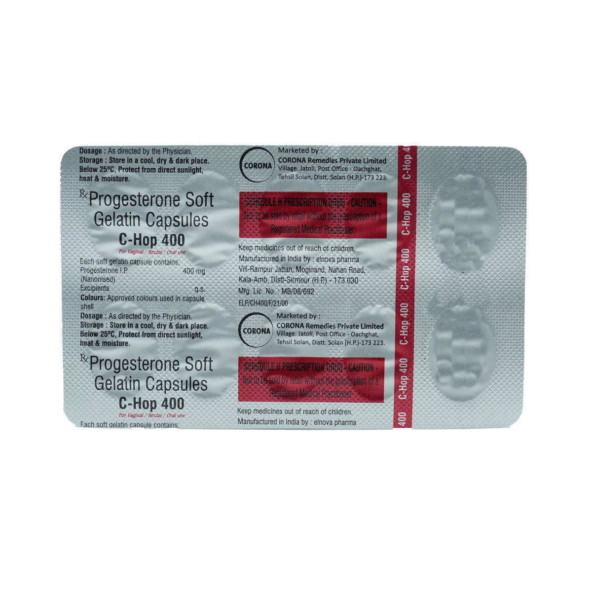 C Hop-400mg Softgel Capsule 10's Price, Uses, Side Effects, Composition ...