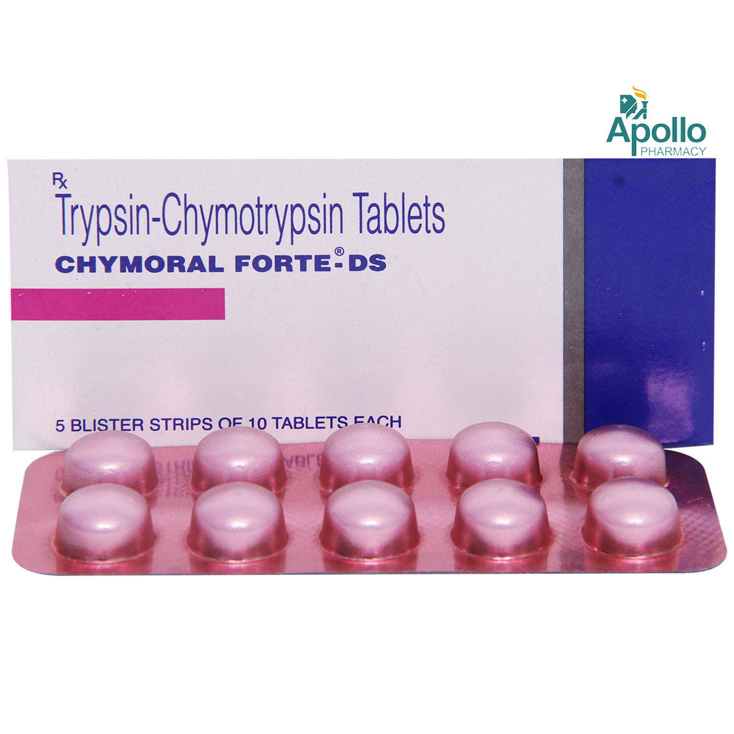 Chymoral Forte DS Tablet | Uses, Side Effects, Price | Apollo Pharmacy