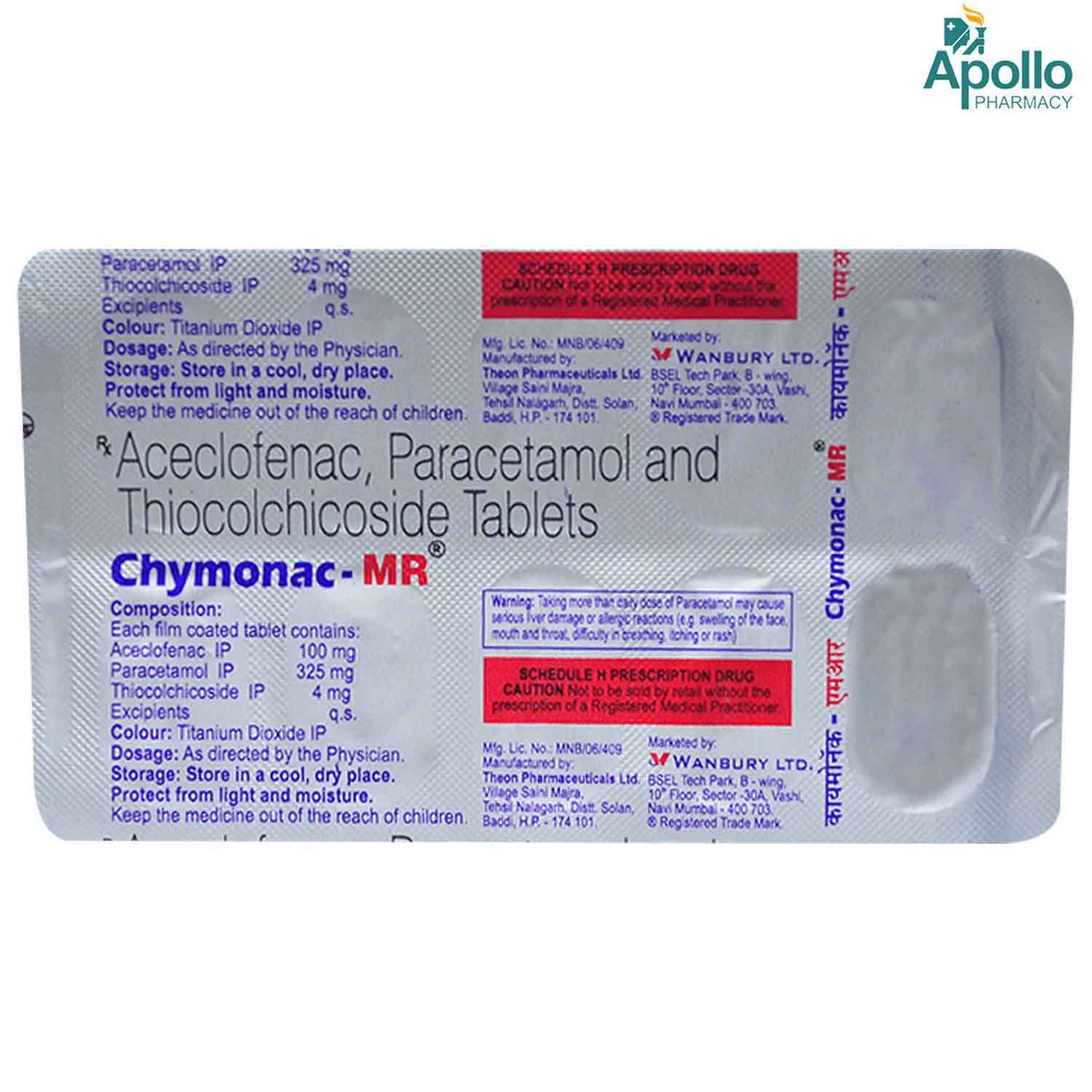 Chymonac-MR Tablet 10's Price, Uses, Side Effects, Composition - Apollo ...