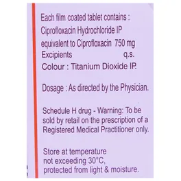 Cifran 750 Tablet | Uses, Side Effects, Price | Apollo Pharmacy